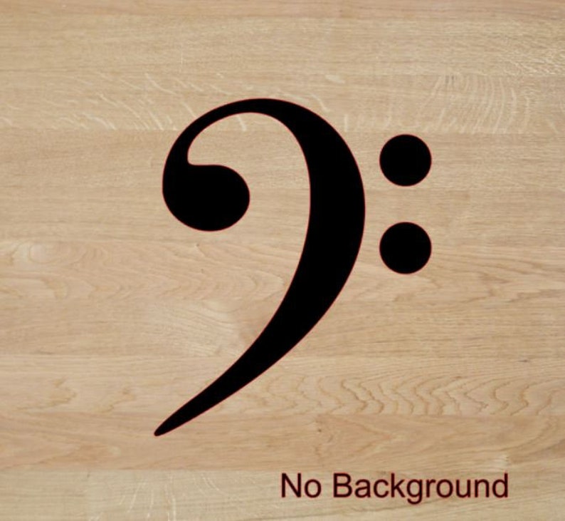 Bass Clef Sticker Music PICK SIZE COLOR Vinyl Decal Bumper Sticker - Etsy