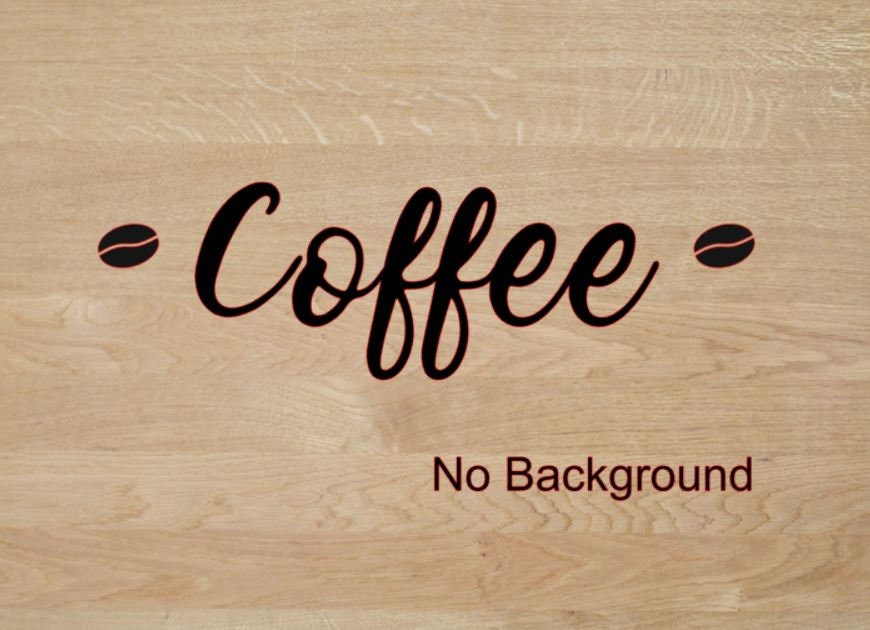 Coffee Vinyl Sticker PICK SIZE COLOR Lettering Decal Cafe Shop Door ...