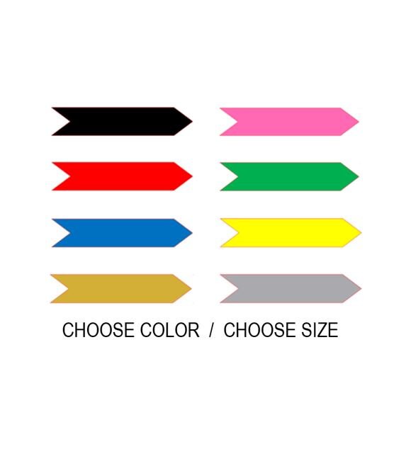 Arrow Flag Stickers Labels PICK SIZE COLOR Vinyl Decal Calendar Planner ...