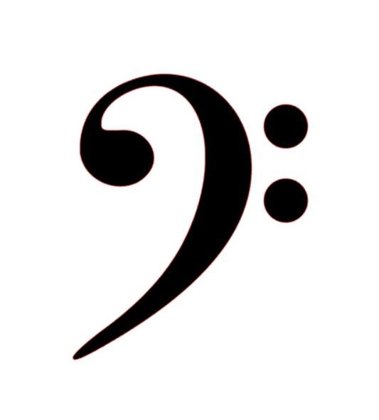 Bass Clef Sticker Music PICK SIZE COLOR Vinyl Decal Bumper Sticker - Etsy