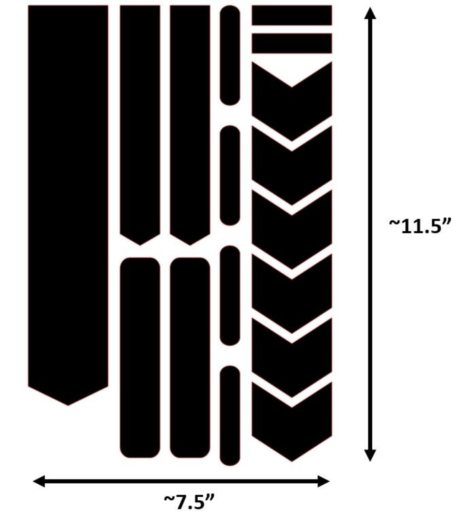 Bicycle Frame Decal PICK SIZE COLOR 17pcs Vinyl Sticker Protective Film ...