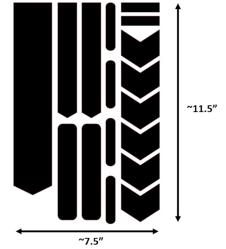 Bicycle Frame Decal PICK SIZE COLOR 17pcs Vinyl Sticker Protective Film ...