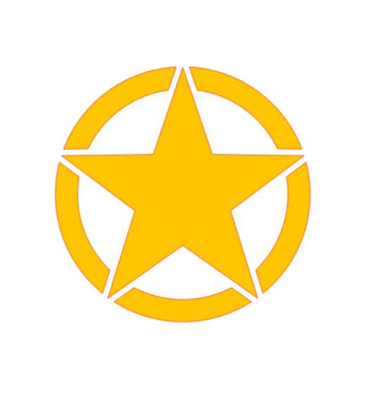 Army Star Decal Military PICK SIZE COLOR Vinyl Decal Car Truck Window ...