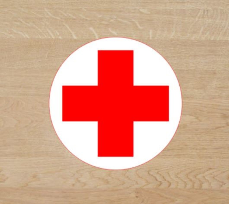 First Aid Sticker Red Cross Decal PICK SIZE 1st Aid Medic Doctor Nurse ...