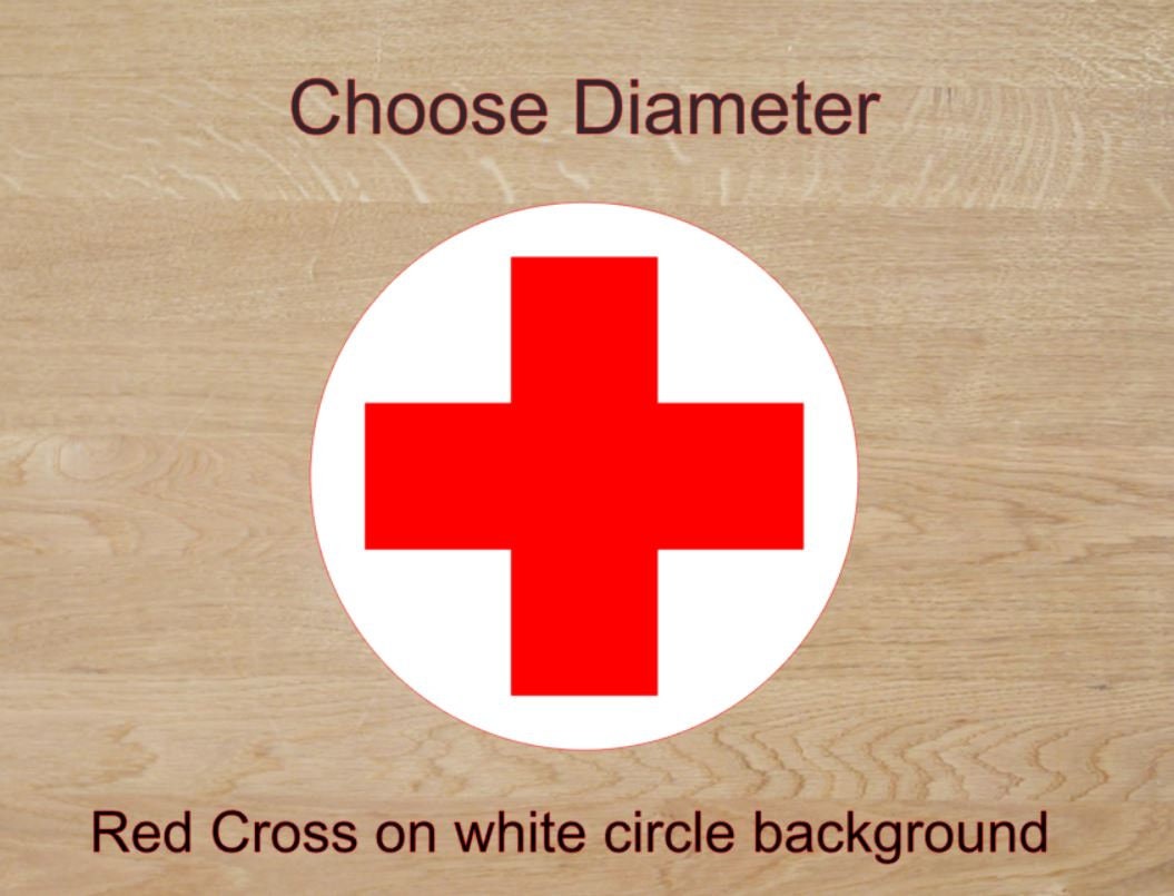 First Aid Sticker Red Cross Decal PICK SIZE 1st Aid Medic Doctor Nurse ...