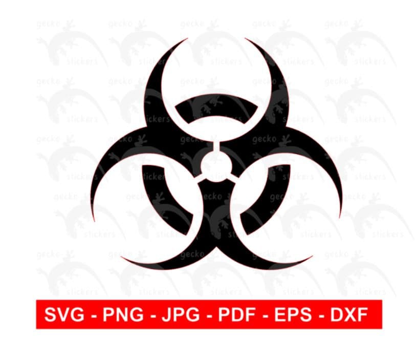 Biohazard Design SVG Cricut Silhouette, Instant Digital Download ...