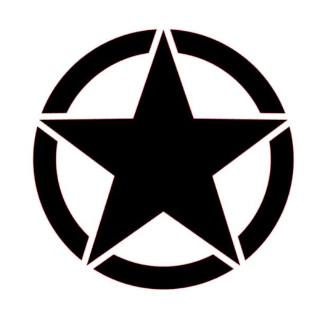 Army Star Decal Military PICK SIZE COLOR Vinyl Decal Car Truck Window ...