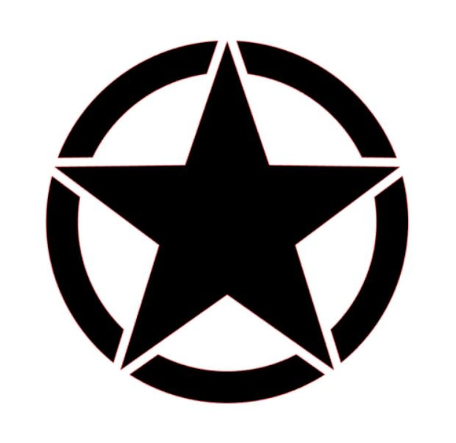 Army Star Decal Military PICK SIZE COLOR Vinyl Decal Car Truck Window ...