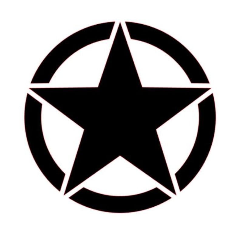 Army Star Decal Military PICK SIZE COLOR Vinyl Decal Car Truck Window ...