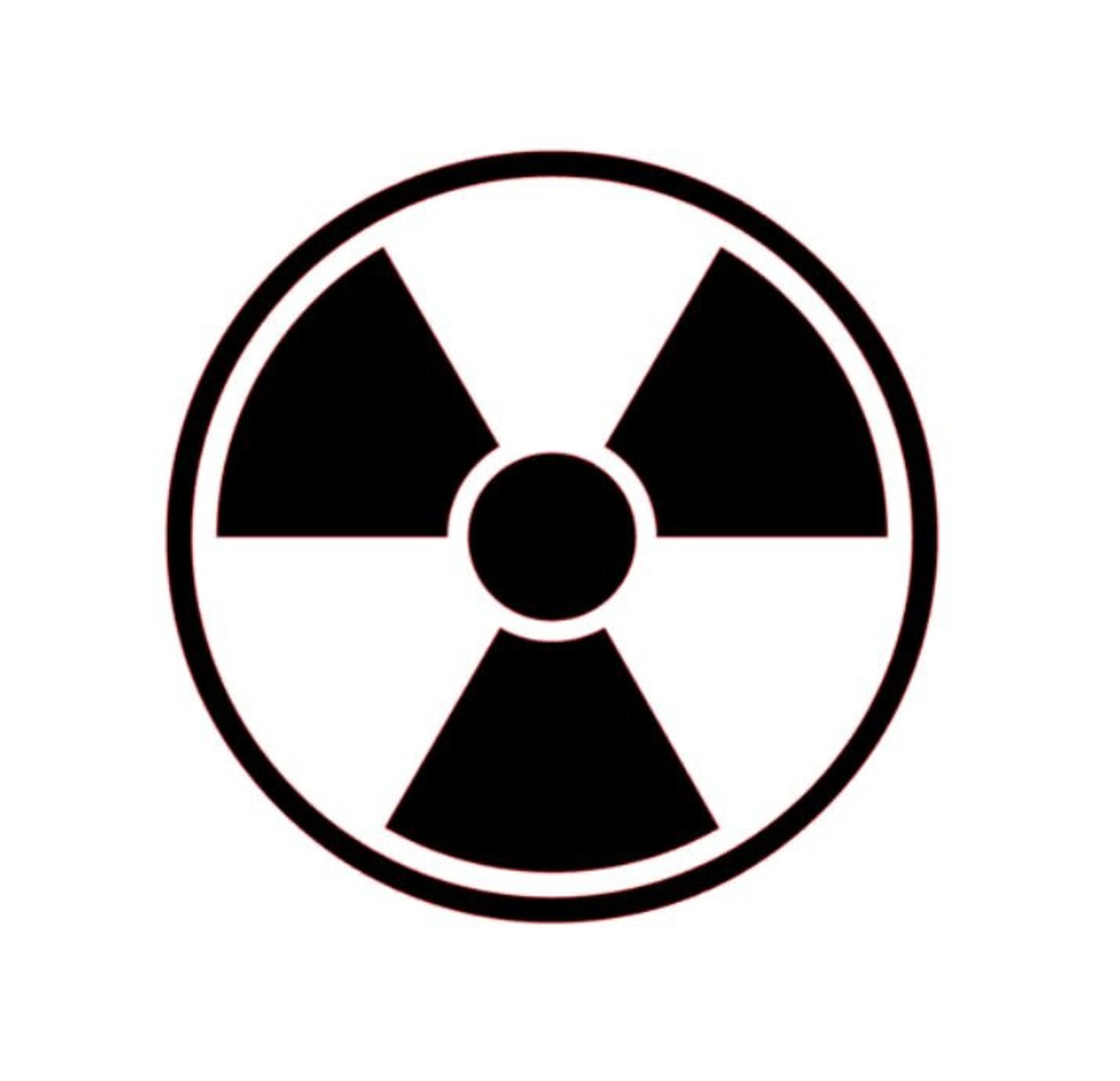 Radiation Sticker Radioactive Decal PICK SIZE COLOR Vinyl Caution ...