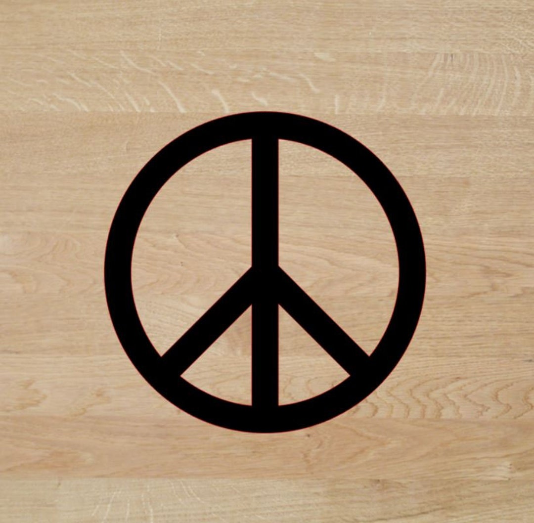 Peace Sign Sticker PICK SIZE COLOR Vinyl Decal Symbol Car Bumper Window ...
