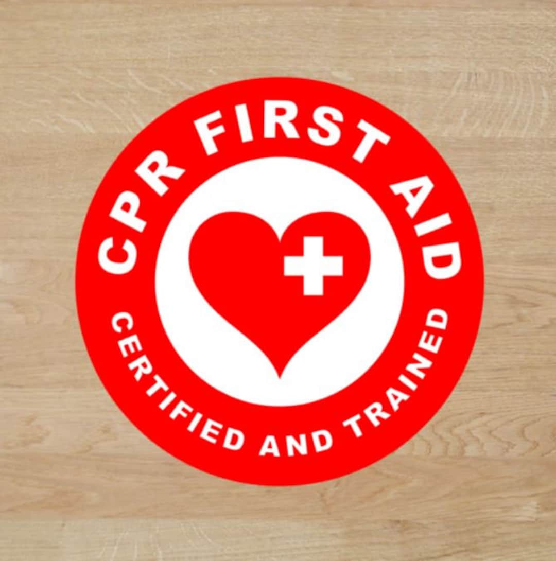 CPR First Aid Sticker Pick Size Decal EMT Ambulance Nurse Doctor Health ...