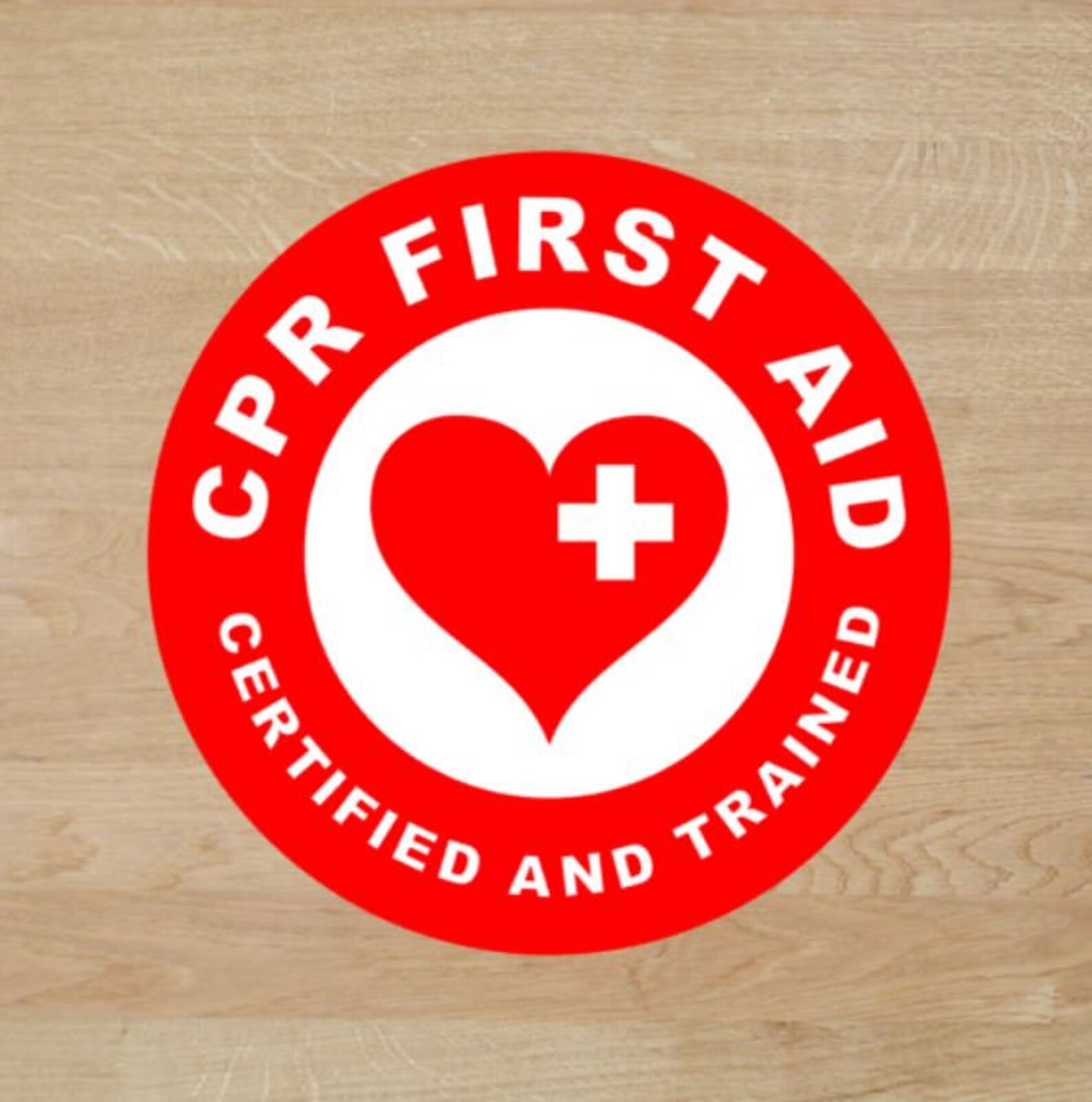 CPR First Aid Sticker Pick Size Decal EMT Ambulance Nurse Doctor Health ...