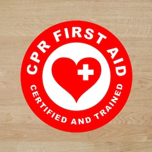 CPR First Aid Sticker Pick Size Decal EMT Ambulance Nurse Doctor Health ...