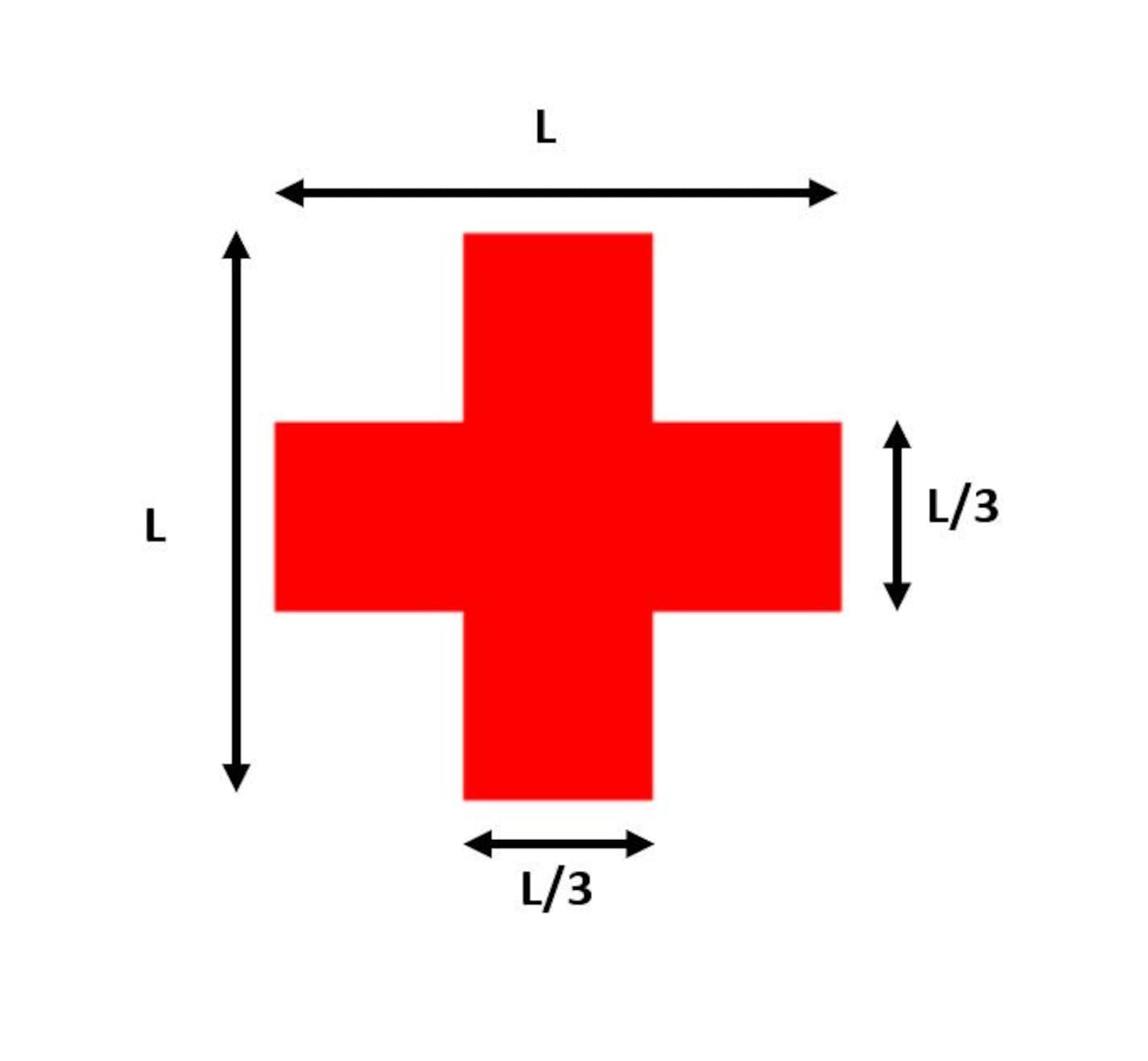 Red Cross Sticker Medical First Aid PICK SIZE COLOR Vinyl Decal Car ...