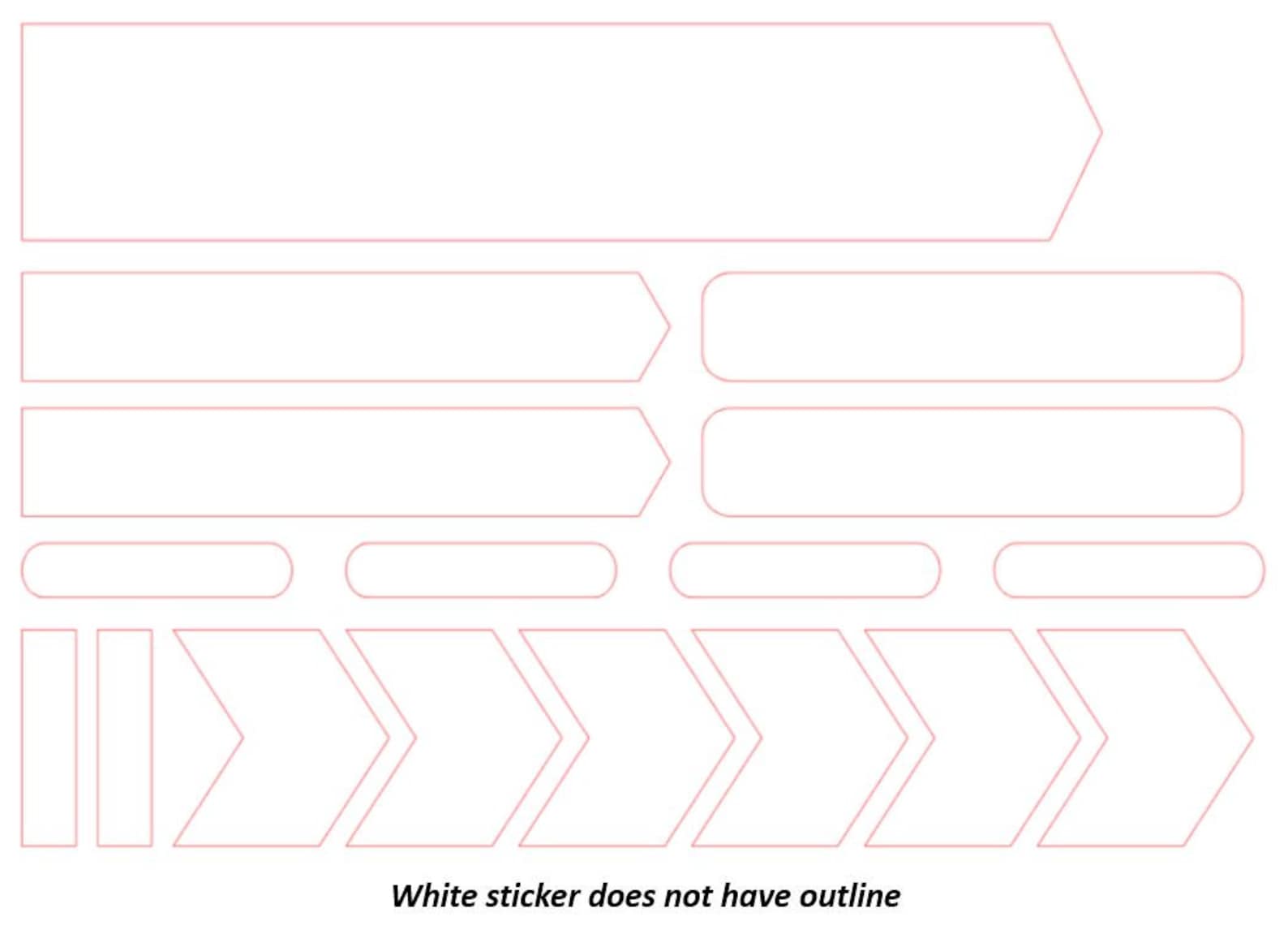 Bicycle Frame Decal PICK SIZE COLOR 17pcs Vinyl Sticker Protective Film ...