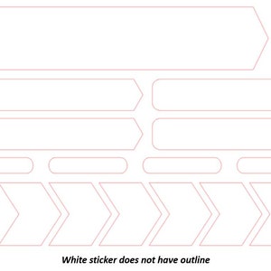 Bicycle Frame Decal PICK SIZE COLOR 17pcs Vinyl Sticker Protective Film ...