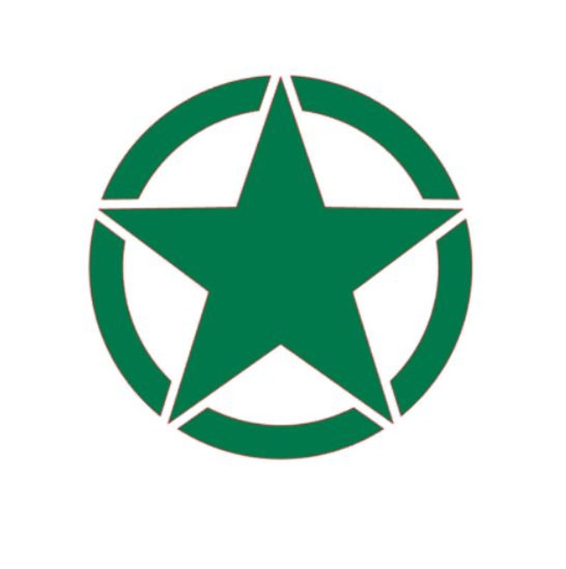 Army Star Decal Military PICK SIZE COLOR Vinyl Decal Car Truck Window ...