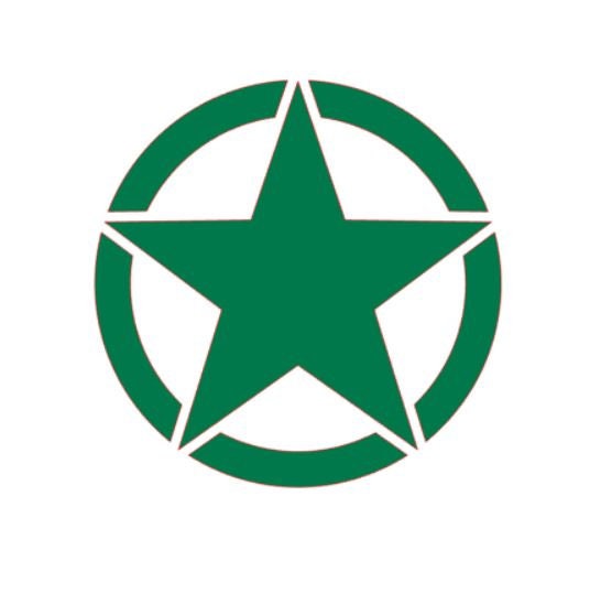 Army Star Decal Military PICK SIZE COLOR Vinyl Decal Car Truck Window ...