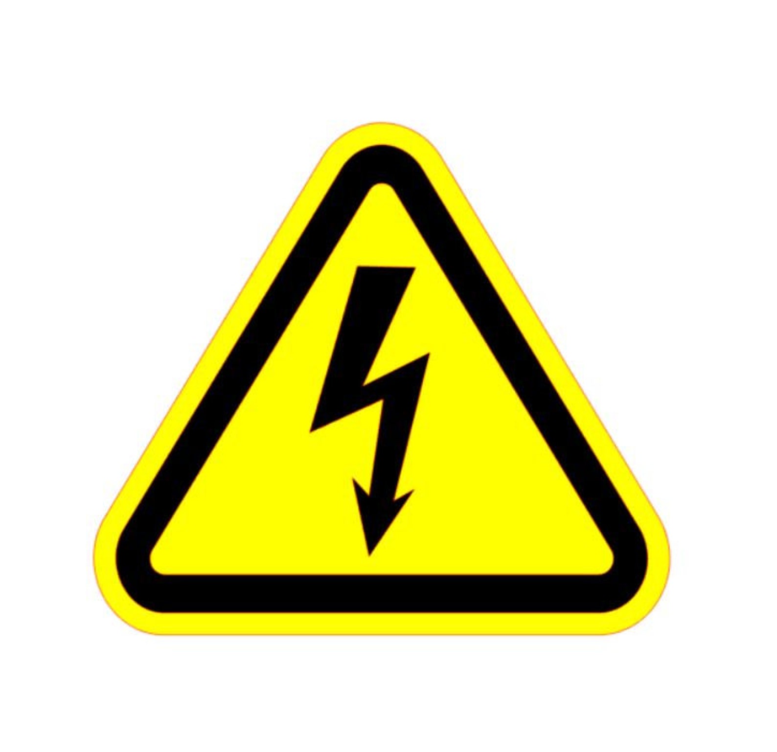 High Voltage Decal PICK SIZE Vinyl Symbol Sticker Sign Electricity ...