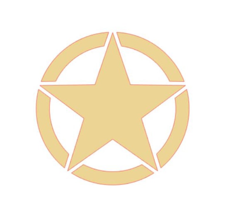 Army Star Decal Military PICK SIZE COLOR Vinyl Decal Car Truck Window ...