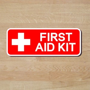 First Aid Sticker Red Cross Decal PICK SIZE 1st Aid Medic Doctor Nurse ...