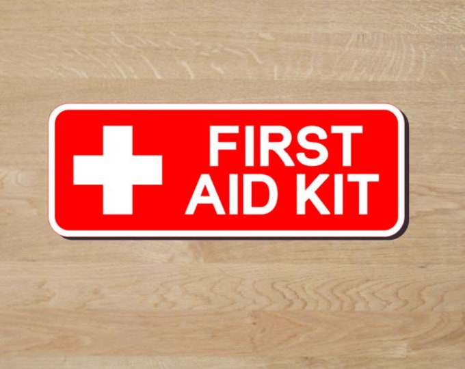 First Aid Sticker Red Cross Decal PICK SIZE 1st Aid Medic Doctor Nurse ...