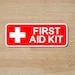 First Aid Sticker Red Cross Decal PICK SIZE 1st Aid Medic Doctor Nurse ...