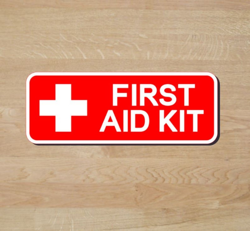 First Aid Sticker Red Cross Decal PICK SIZE 1st Aid Medic Doctor Nurse ...