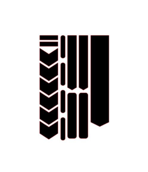 Bicycle Frame Decal PICK SIZE COLOR 17pcs Vinyl Sticker Protective Film ...