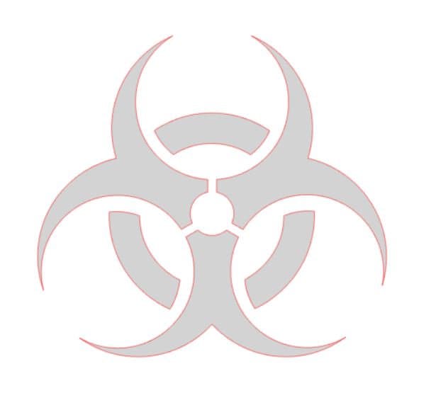 Biohazard Sticker PICK SIZE COLOR Vinyl Decal Caution Warning Hazard ...