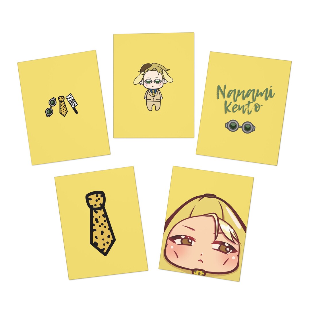 Jujutsu Kaisen Nanami Kento Cards Cute Cards Adorable - Etsy