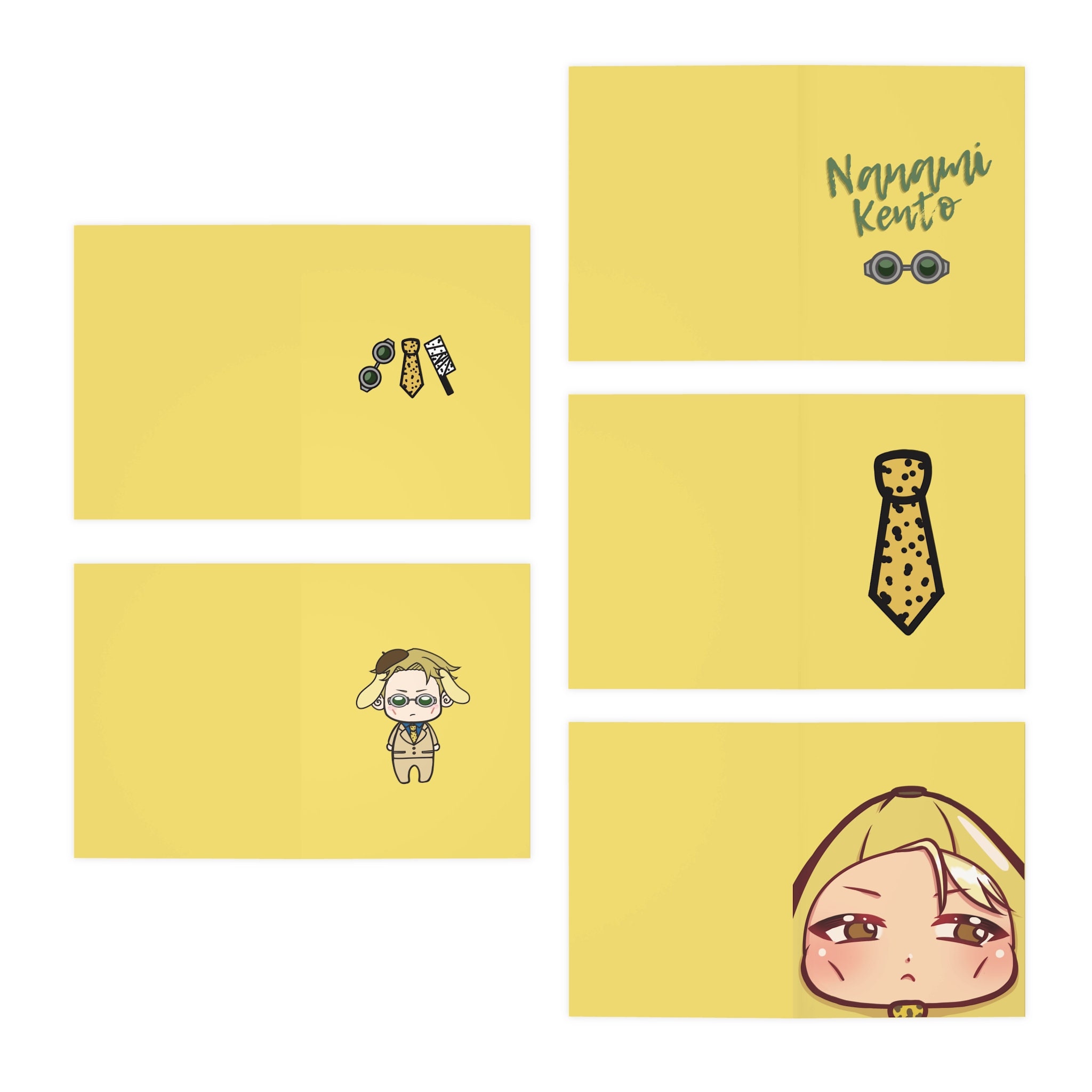 Jujutsu Kaisen Nanami Kento Cards Cute Cards Adorable - Etsy