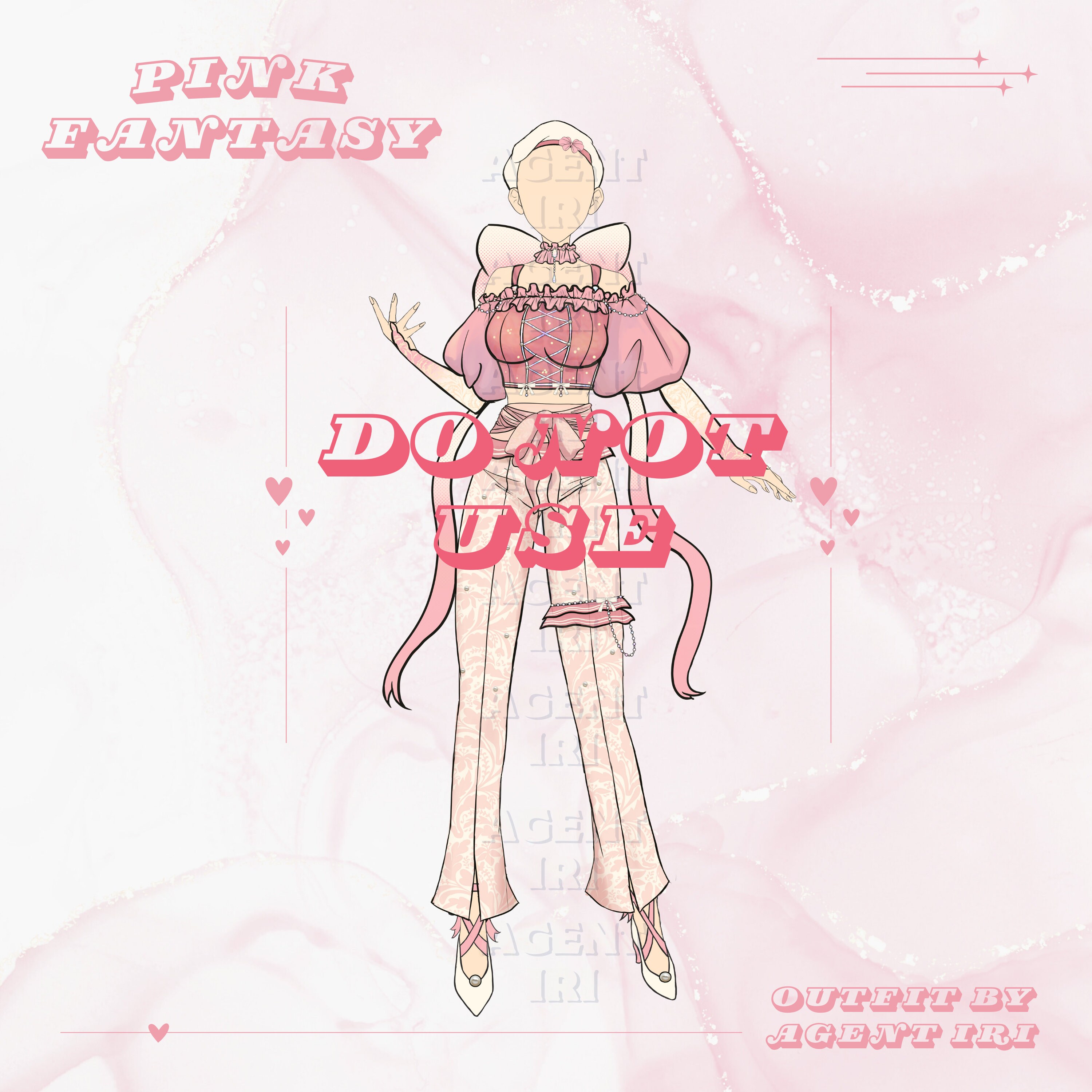 Digital Outfit Design Adopt - Pink Fantasy Outfit, Cute Floral Outfit ...