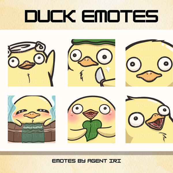 Funny Duck/bird Emotes, Anime Emotes, Cute Emotes, Streamer Emotes for ...
