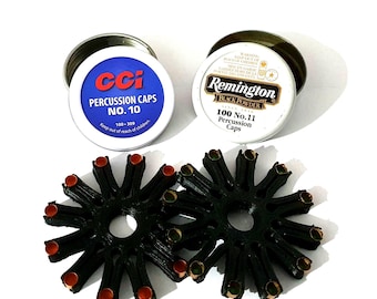 12-cap Capper for #10 & #11 Percussion Caps - Muzzleloader Loading Tool ...
