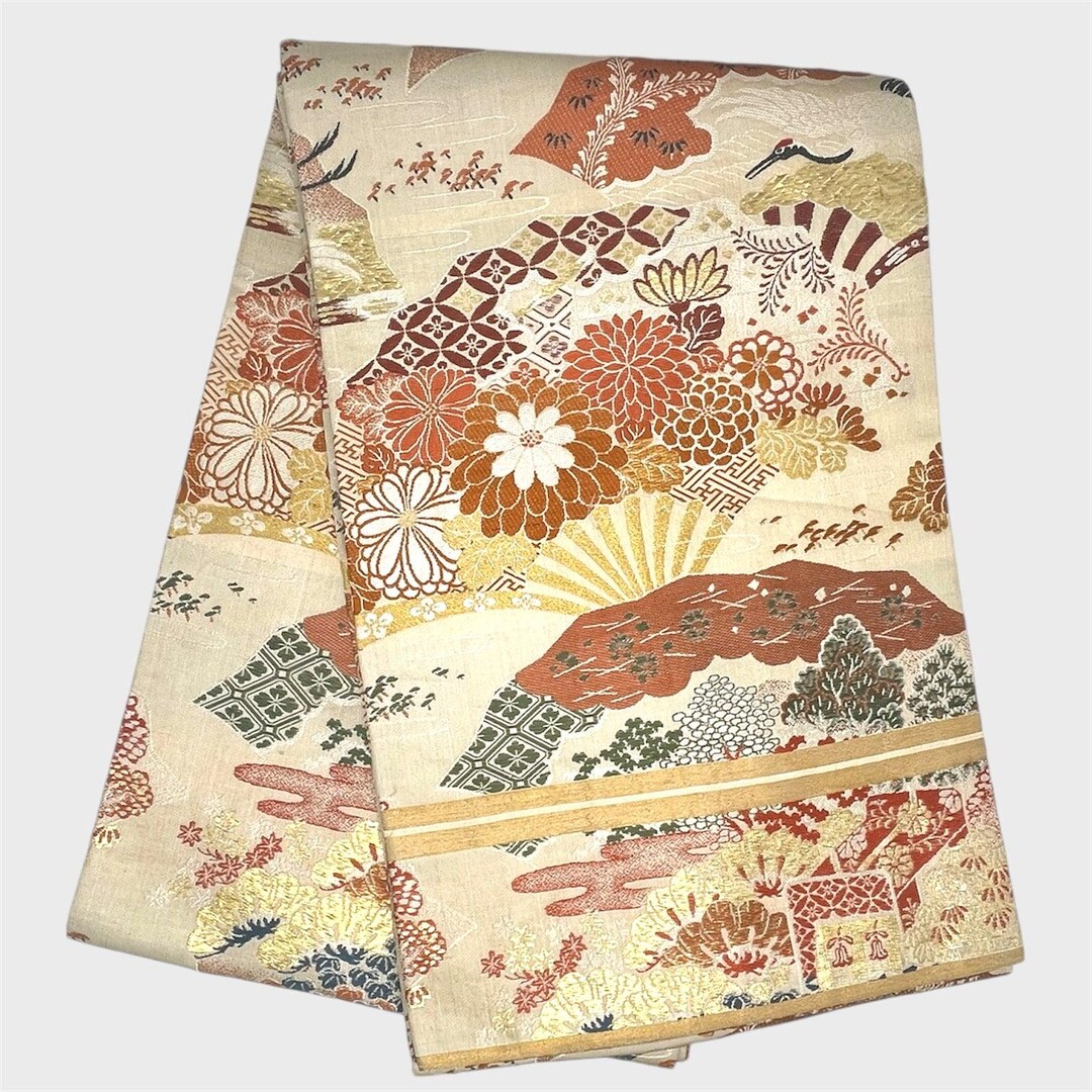 Vintage Japanese Kimono Belt Obi Table Runner one of a Kind - Etsy