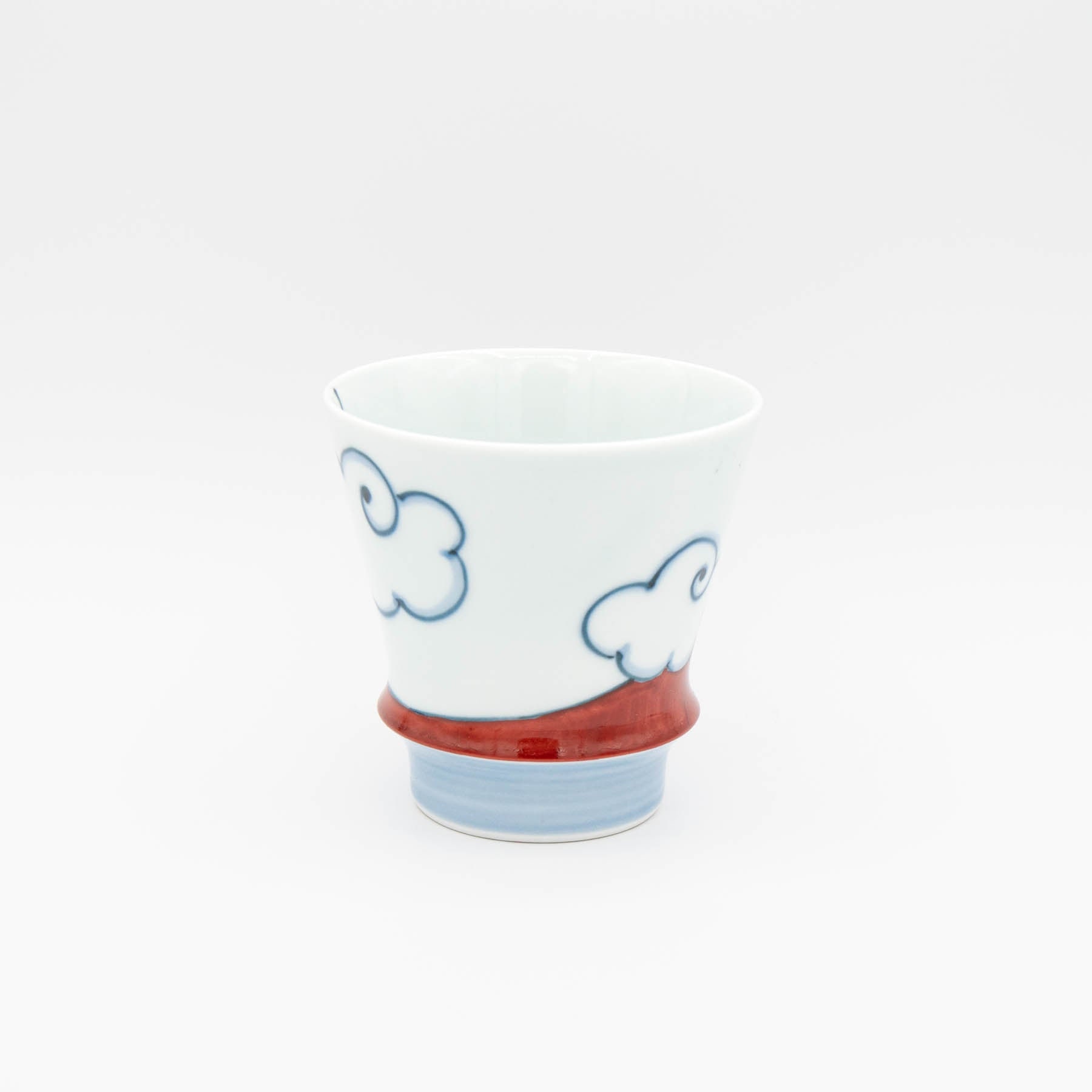 Arita Yaki Porcelain sake Glass Cup Takumi No Kura Red Mt.fuji - Etsy