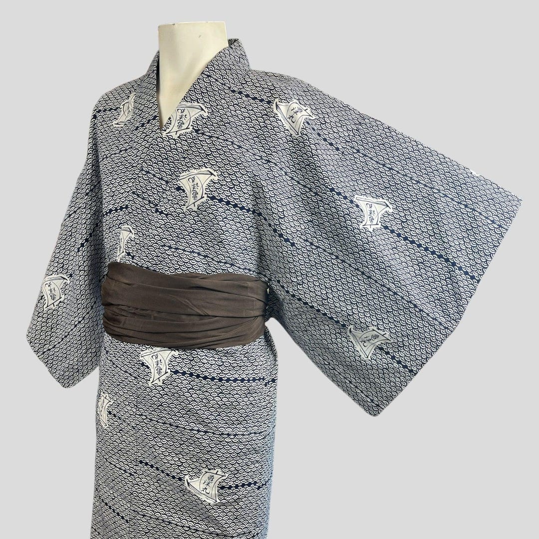Men's Vintage Yukata Kimono - Etsy