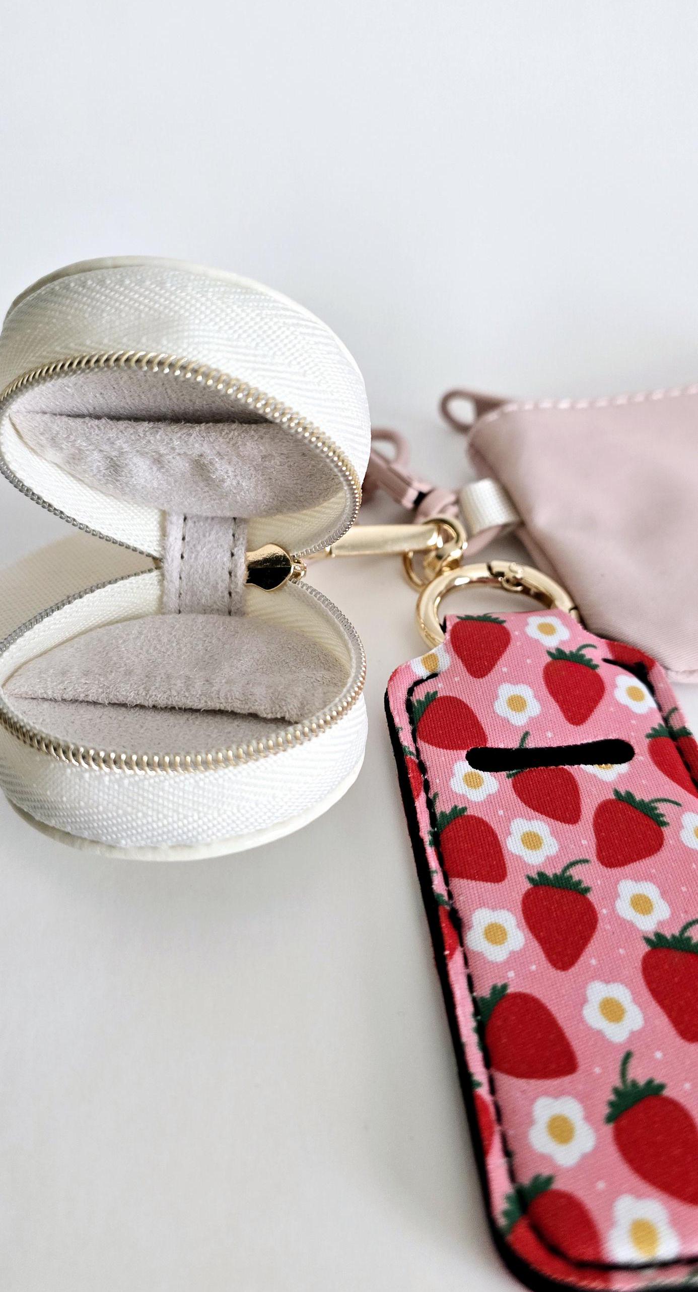 Stylish Wristlet With Pouch, Chapstick Holder & Mini Jewelry Holder ...