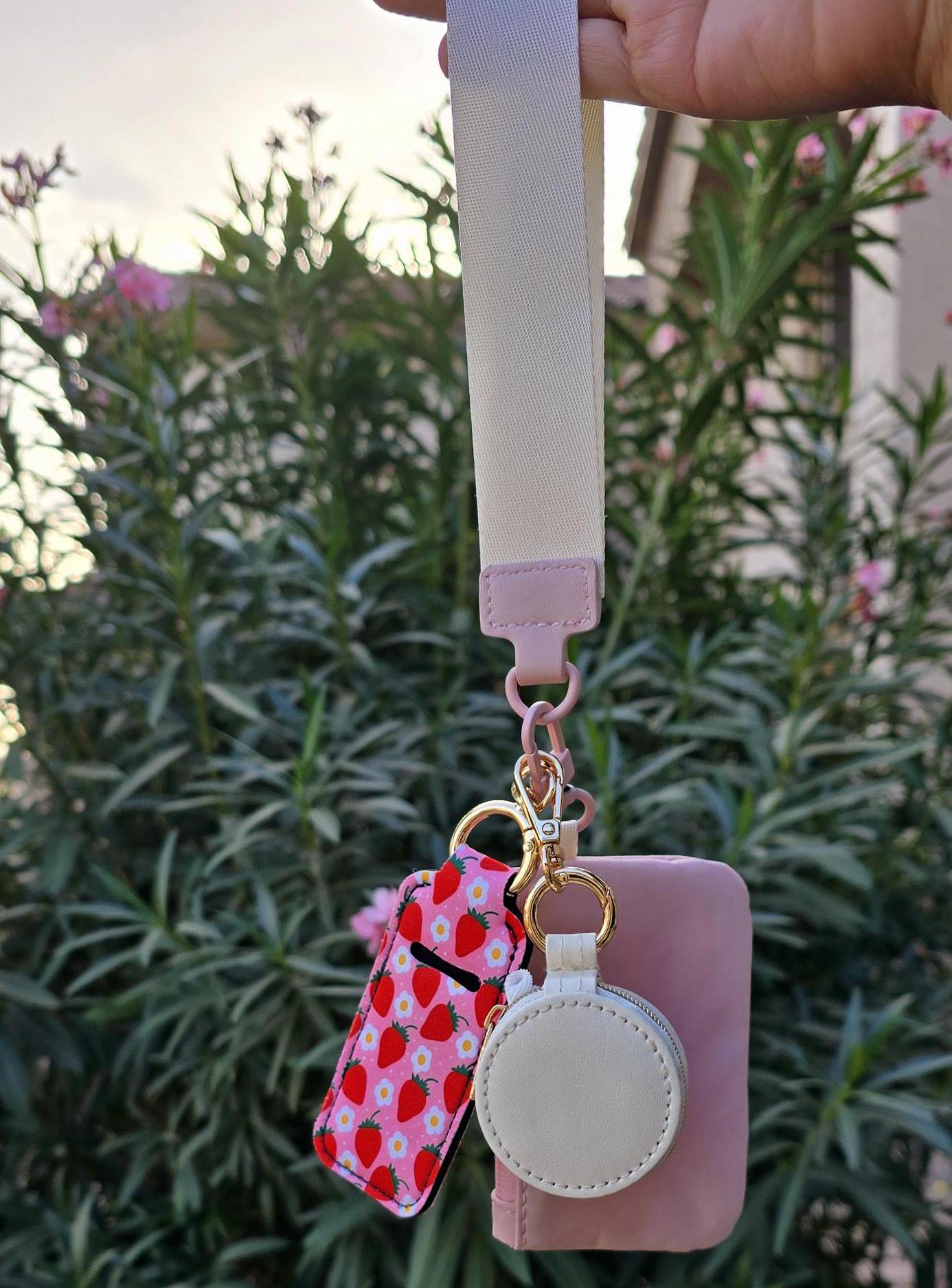 Stylish Wristlet With Pouch, Chapstick Holder & Mini Jewelry Holder ...