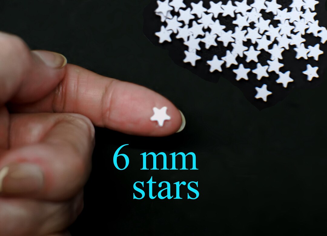 Mini 6 Mm Stars, 5 Point Stars, 6mm Star, Small Star Cabochon - Etsy