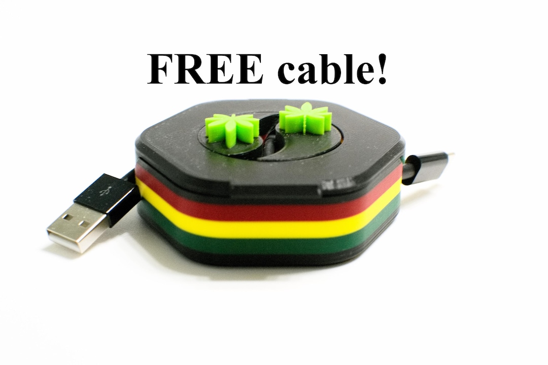 Unique Rasta Weed USB Cable Winder Organizer, Cell Phone Accessory ...