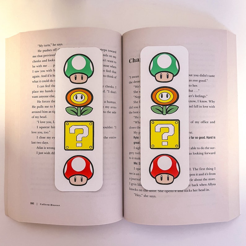 Super Mario Bookmark Super Mario Bros Bookmark Birthday Gift Nintendo ...