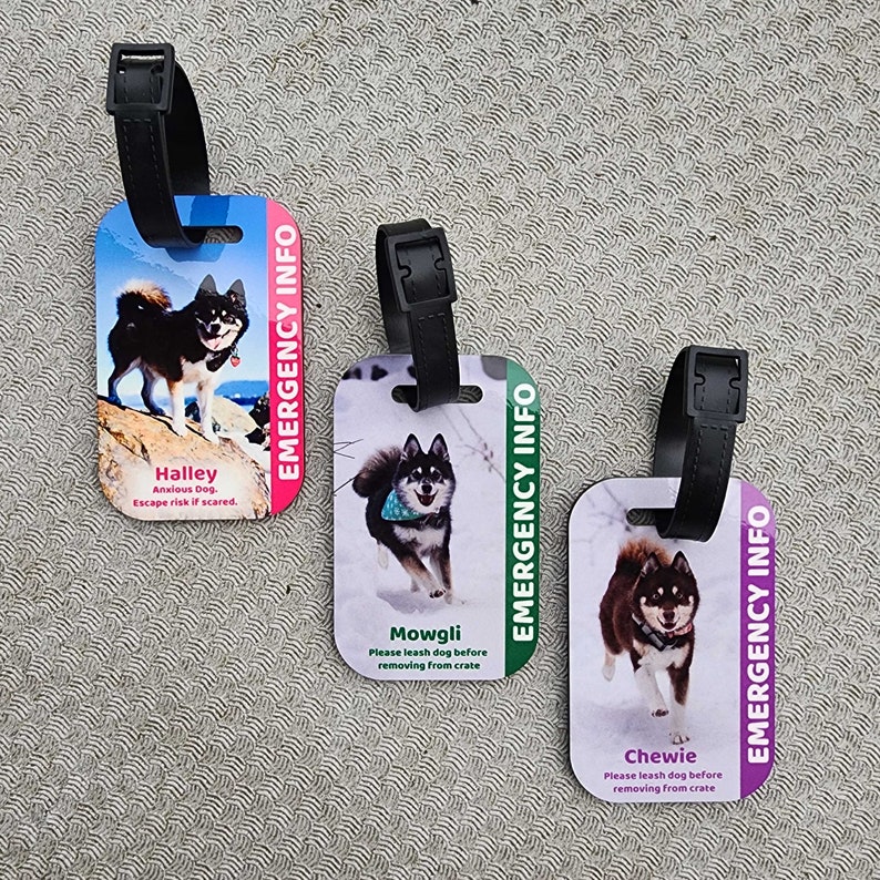 BUY 2x Custom E-tag in Case of Emergency Infotravel Crates and Bags ...