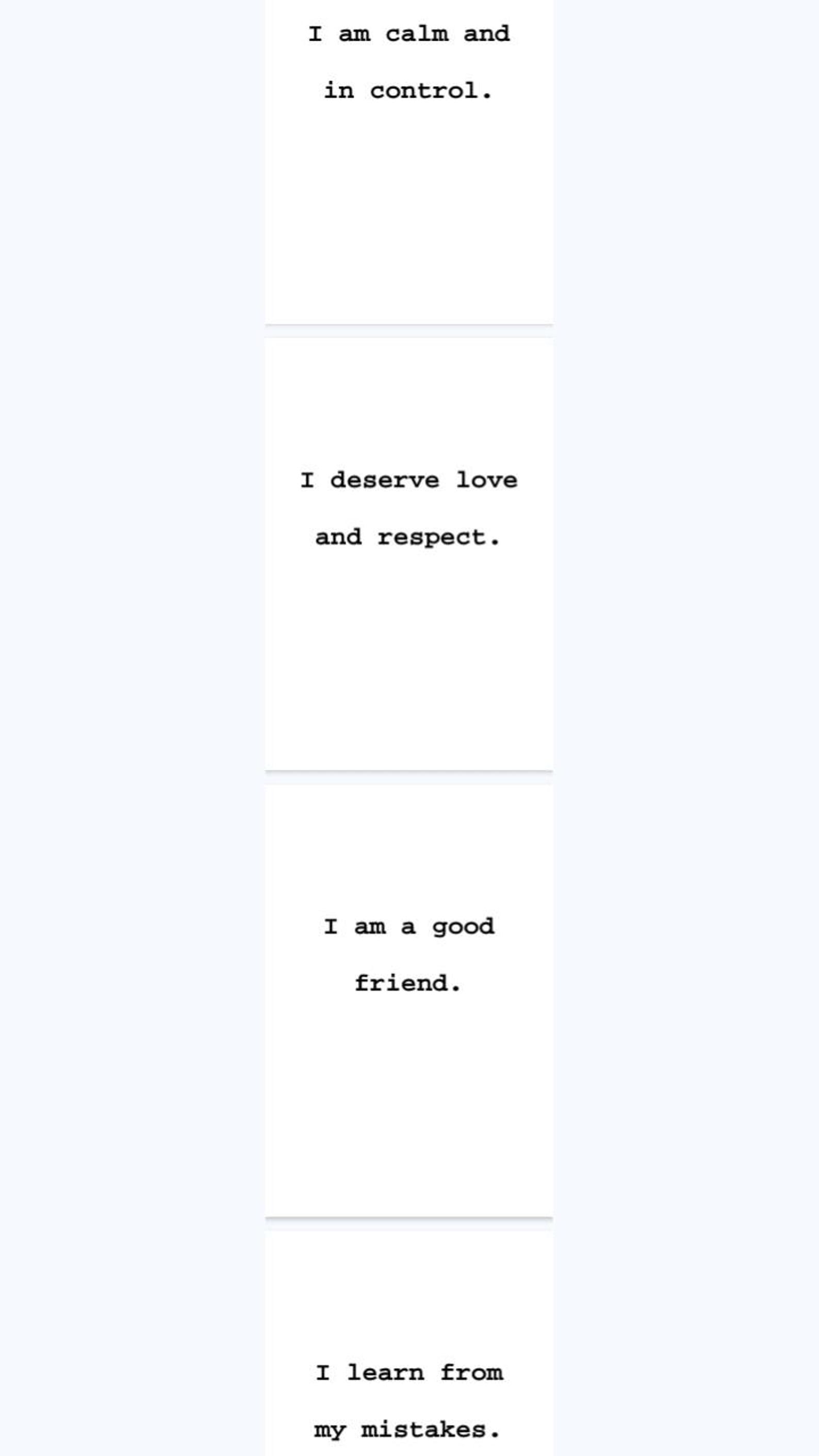 100 Positive Affirmation Cards – 4x6 Inch Printable PDF | Motivational ...