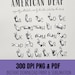 Vintage ASL Alphabet Poster American Sign Language Gift Historical ...
