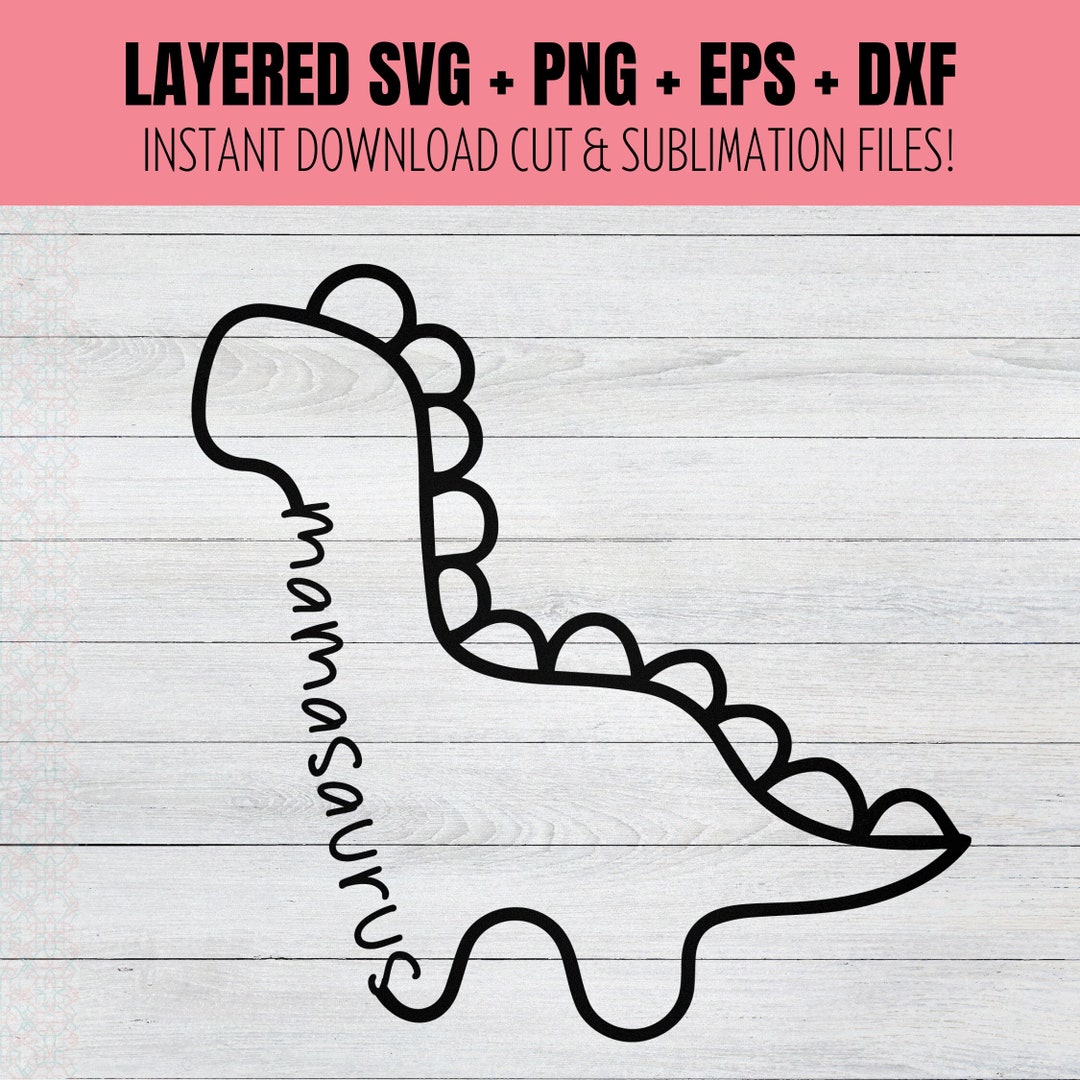 Mamasaurus SVG Dino Birthday Party Christmas Gift Dinosaur PNG - Etsy