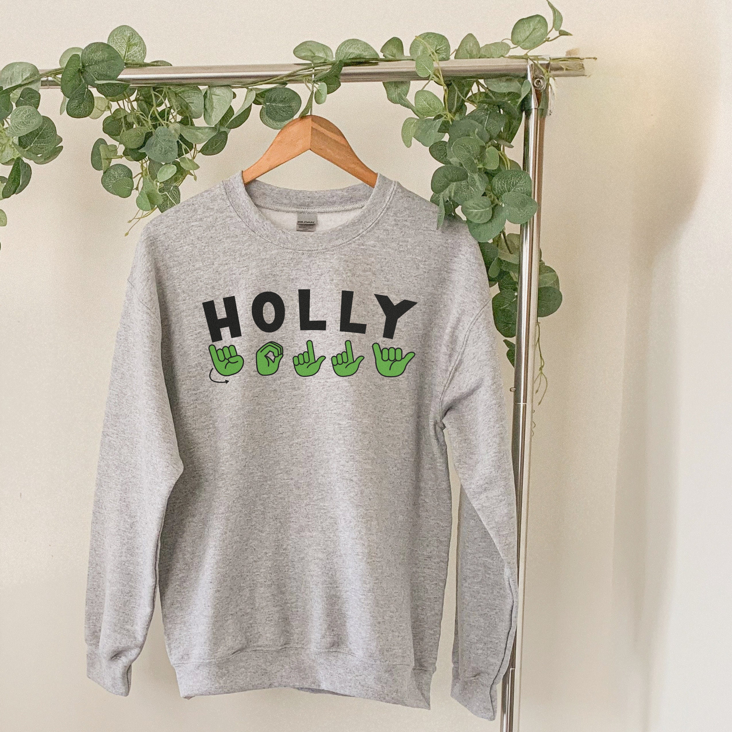 Holly Jolly SVG American Sign Language ASL PNG Cute Christmas Vibes - Etsy