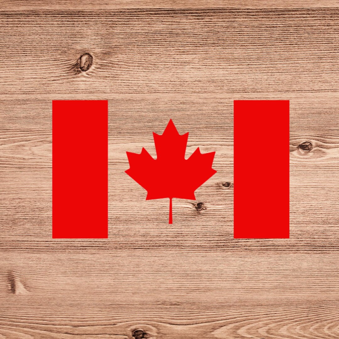 Canadian Flag Decal Sticker - Etsy